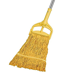 Mop Heads Replacements, 3 Pack Heavy Duty Commercial Cotton String Mops Refills, 14 Inch Wet Mop Headband Looped End String Head Refill for Home Industrial Floor Cleaning, Reusable Dirt Hair Sweeper