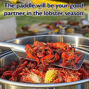 ARC WS121 48 Inch Stainless Steel Mixing Paddle with Threads Removable Handle Long Stir Paddle for Large Batch Cooking Crawfish Boil and Brewing Beer