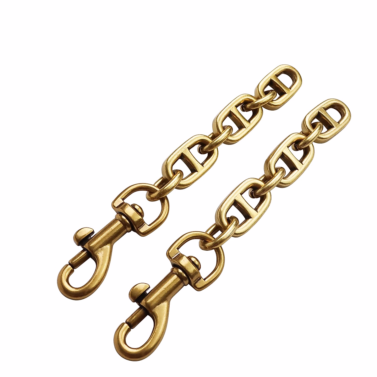 OLSEEY Purse Strap Extender 2Pcs Bag Extender Chain for Shoulder Bag Metal Chain Strap Extender Replacement Purse Extender Bag Extender Accessory(2 Pieces Vintage gold)