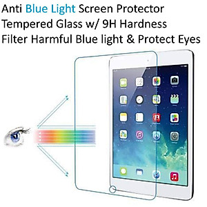 ZenHoo For iPad 9.7 (6th Gen,2018), iPad 9.7 (5th Gen, 2017), iPad Pro 9.7, iPad Air 2, Air 1, Anti Blue Light [Eye Protection] Tempered Glass Screen Protector