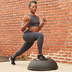 BOSU 26 Inch Pro Balance Trainer Ball Exercise Fitness Gym Equipment for Yoga, Sports, Personal Trainer, Rehabilitation, and Physical Therapy, Black