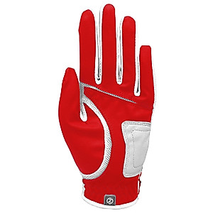 Zero Friction Women's Golf Gloves, Left Hand, One Size Golf, Red