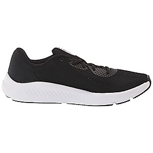 Under Armour Women's Charged Pursuit 3, Black/White, 9.5 Medium US