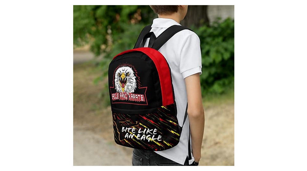 Cobra Kai Eagle Fang Backpack Officially Licensed for Fans