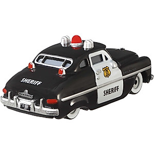 Disney Cars Sheriff, Miniature, Collectible Racecar Automobile Toys Based on Cars Movies, for Kids Age 3 and Older, Multicolor