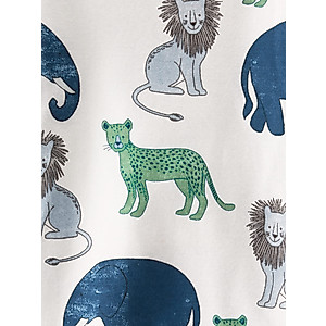 little planet by carter's unisex-baby Baby and Toddler 2-piece Pajamas made with Organic Cotton, Safari, 12 Months