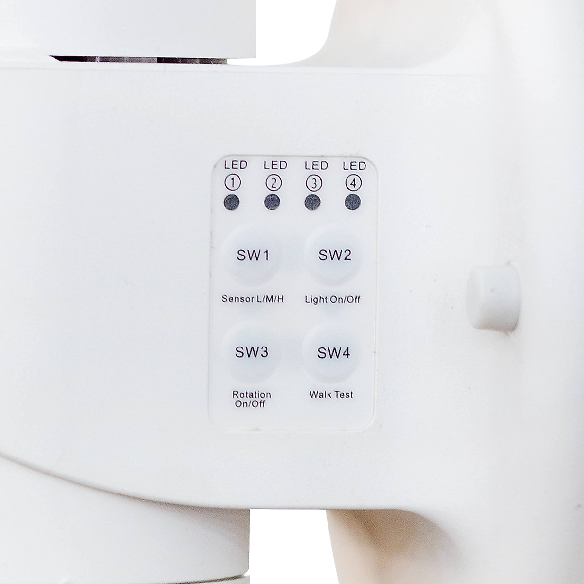 Versonel Outdoor Motion Sensor Tracking LED Floodlight Security Light (White) Nightwatcher VSL90, Rotating Movement for Intruder Deterrent