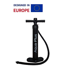 Aqua Plus Inflatable Stand Up Paddle Board High Pressure Double Action SUP Pump (Black, 63cm)