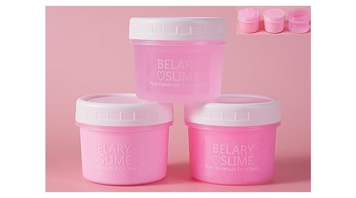 Fun Pink Slime Kit for Kids - 3 Unique Textures