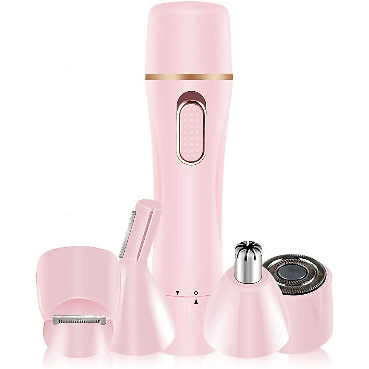 JCSW Facial Hair Removal for Women, 4 in 1 Painless Electric Shaver Women Epilation, Rechargeable Foil Shaver, Waterproof Body Remover Kit Eyebrow Nose Arms Bikini Area Legs