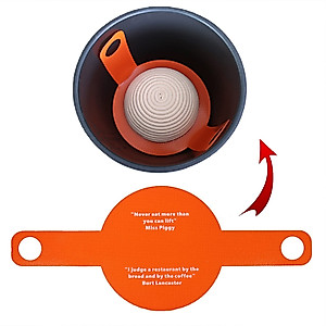 MISNODE 2 Pack Silicone Baking Mat for Dutch Oven, 8.3 Inch Bread Baking Pad with Long Handle, Reusable Dough Bread Sling Baking Mat Baking Tool for Gentler Safer & Easier Transfer of Dough (Brown)