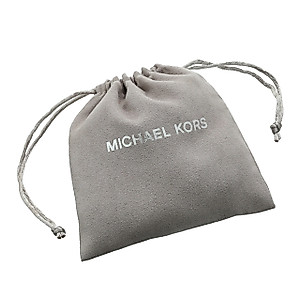 Michael Kors Womens Silver-Tone Heart Link Charm Bracelet, One Size