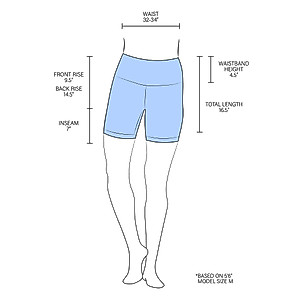 90 Degree By Reflex - High Waist Power Flex Biker Shorts with Side Pockets - 5", 7", 9" - Black 7" - Medium