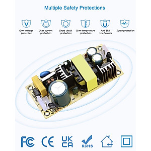 ALITOVE 12V 3A Power Supply Adapter 100~240V AC to DC 12 Volt 3 Amp 36W Converter 12 vdc 3000mA 2.2A 2.4A 2.5A 2.8A Available 5.5mm x 2.5mm 2.1mm for LED Strip Light CCTV Security Camera Router