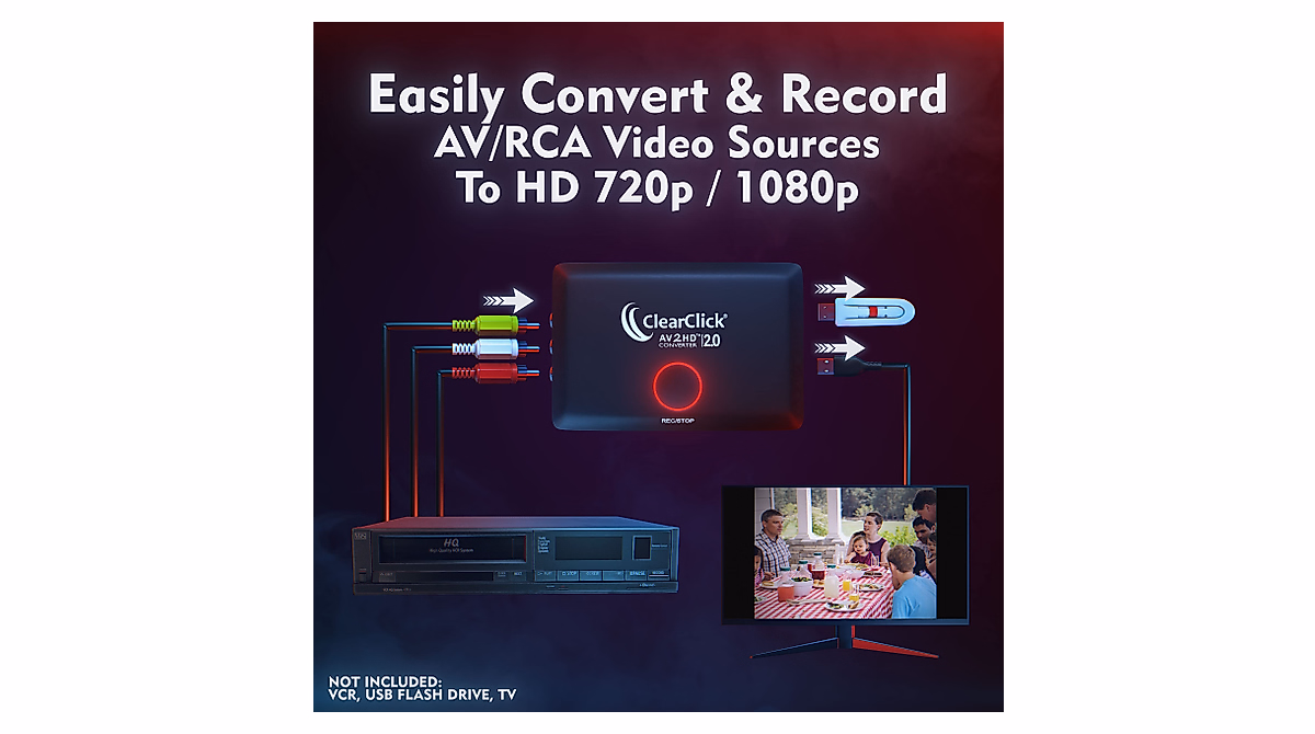 ClearClick AV to HD Converter & Recorder 2.0 (Second Generation) - AV ...