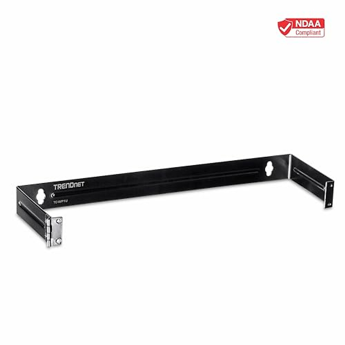 TRENDnet 1U 19-inch Hinged Wall Mount Bracket for Patch Panels and PDU Power Strips, TC-WP1U, Supports EIA-310, Steel Construction,Use TC-P24C6 & TC-P16C6 Patch Panels(Sold Separately)