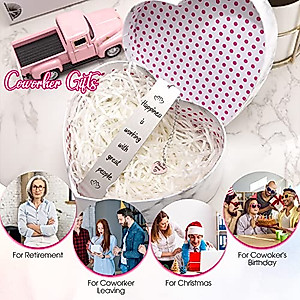 Coworker Leaving Gift Coworker Bookmark Going Away Gifts for Colleague Friends Boss Coworkers Thank You Gifts for Christmas Birthday, Chance Made Us Colleagues Metal Book Page Marker with Pendant