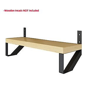 DIYHD Steel Stair Riser 7 Step Stair Stringer for Deck Height 58in