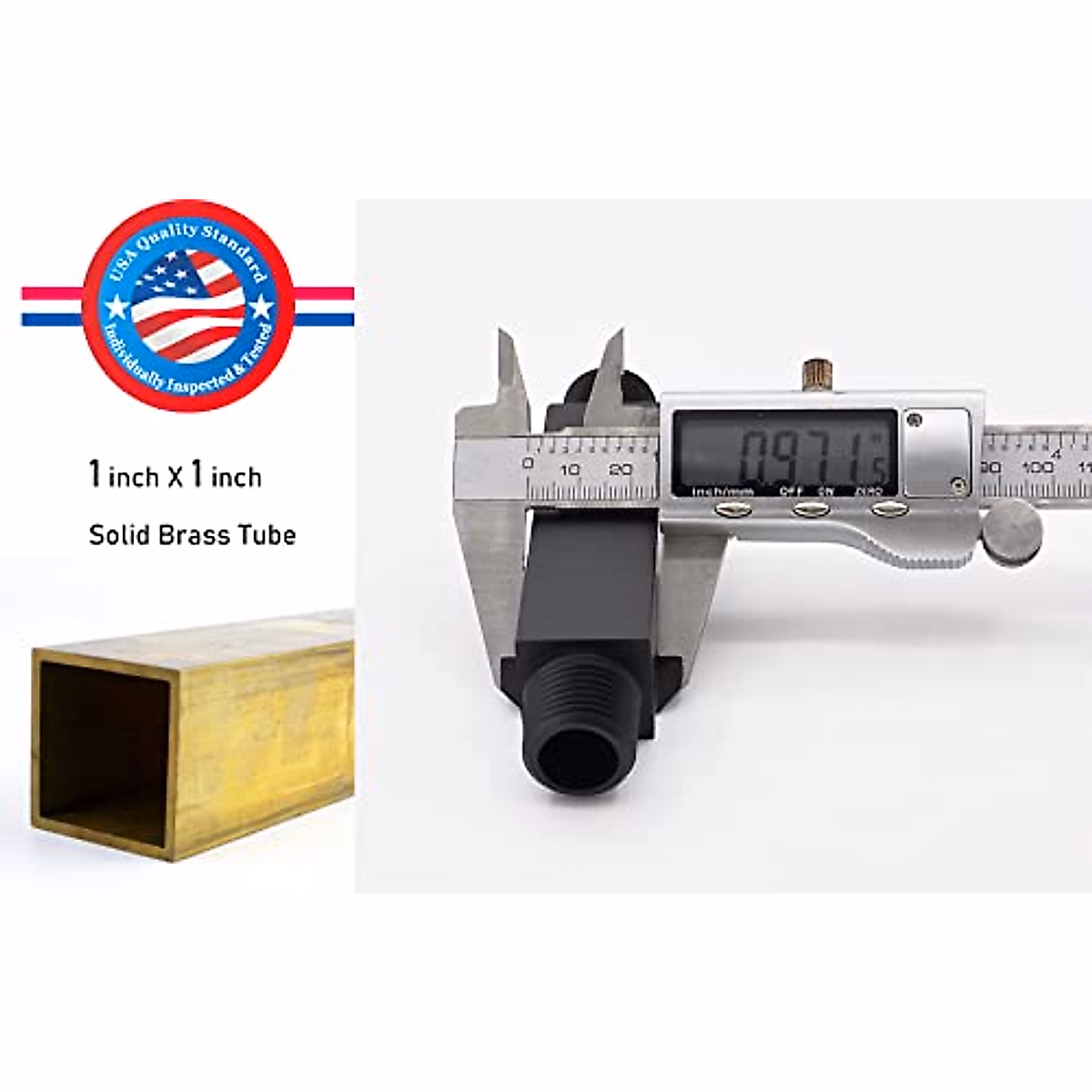 Aquaiaw Square Shower Arm and Anti-Scratch O-Ring Flange, 3 inch, Solid Brass, Both Soldered 1/2 NPT Tapered Threads, Straight Rainfall Shower Head Arm Extension, Ceiling Mount (Matte Black)