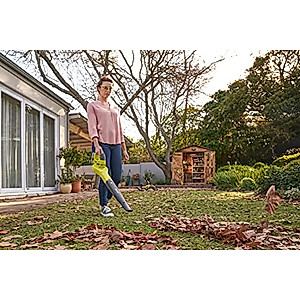 Ryobi OBL1820S ONE+ Cordless Blower, Air Speed (Zero Tool), 241 km/h, 18 V, Hyper Green and Grey