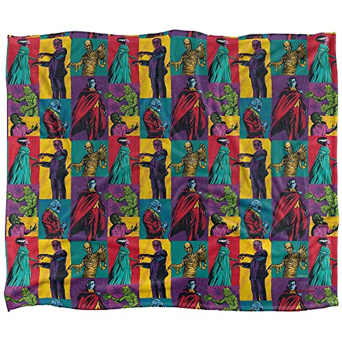 Universal Monsters Collage Officially Licensed Silky Touch Super Soft Throw Blanket 50" x 60"