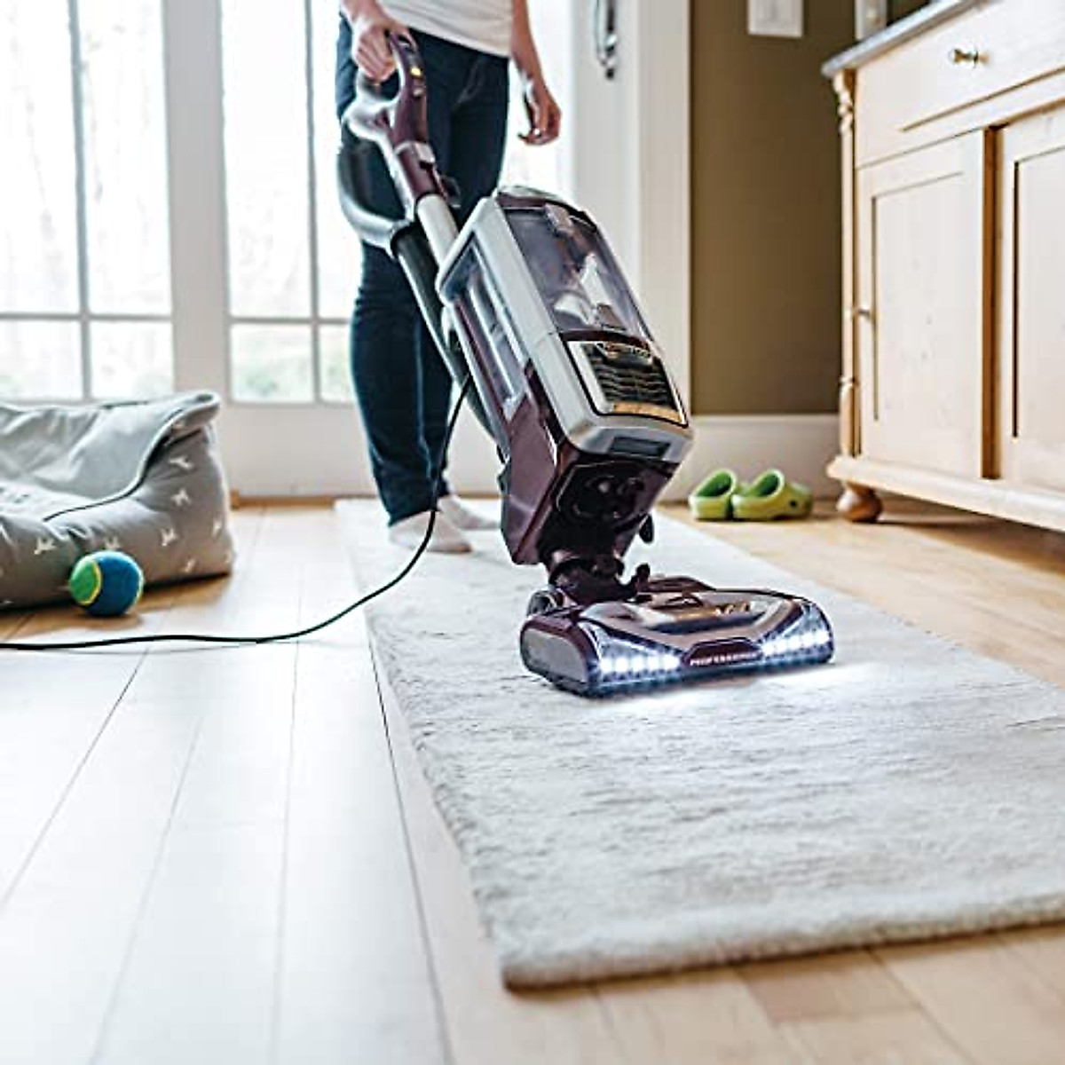 Shark Rotator Powered Lift-Away TruePet Upright Corded Bagless Vacuum for Carpet and Hard Floor with Hand Vacuum and Anti-Allergy Seal (NV752), Bordeaux (Renewed)