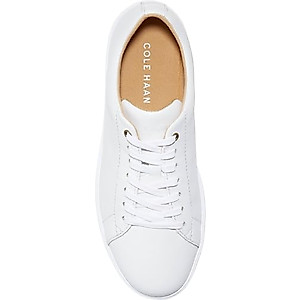 Cole Haan womens Grand Crosscourt Sneaker, Bright White Leather/Optic White, 9 US
