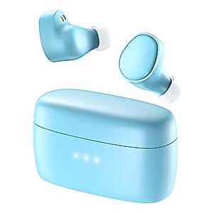 KOSETON E9 True Wireless Bluetooth Earbuds - Wireless in-Ear Headphones with Superior Sound & Premium Comfort, 30 Hour Battery (Bleached Blue)