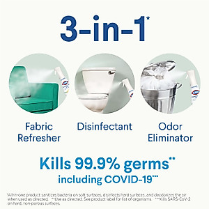 Clorox Disinfecting Mist, Multisurface Cleaner, Lemon and Orange Blossom, Sanitizing Spray & Refill, 16 Ounces