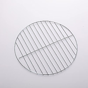 SLATIOM Portable Barbecue Grill Non-Stick Folding Barbecue Grill Mini Round Outdoor Camping Picnic Barbecue Tool