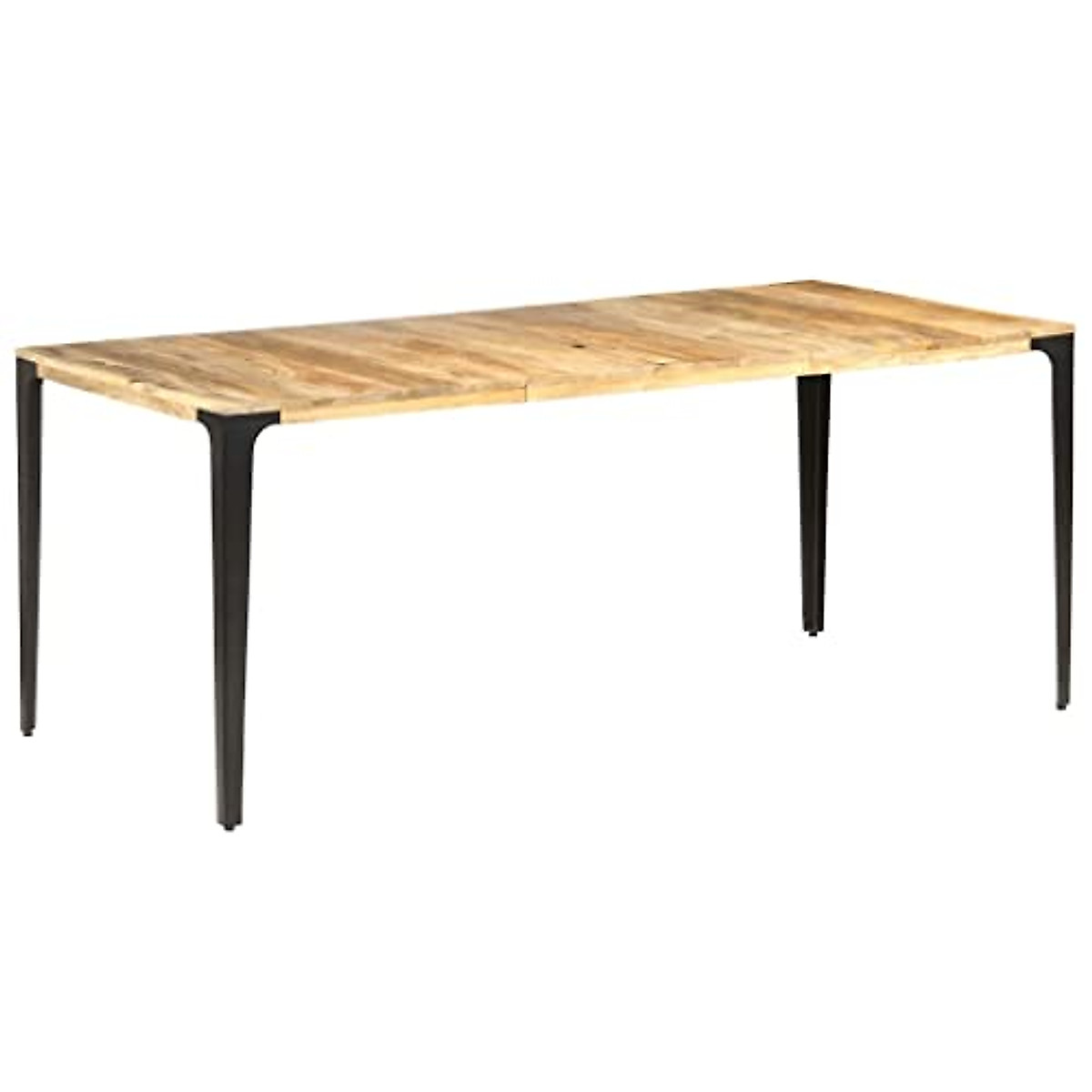 Kitchen Table Industrial Design Dining Room Table Modern Multifuntional Desk for Living Room Home Office,Dining Table 70.9"x35.4"x29.9" Solid Mango Wood