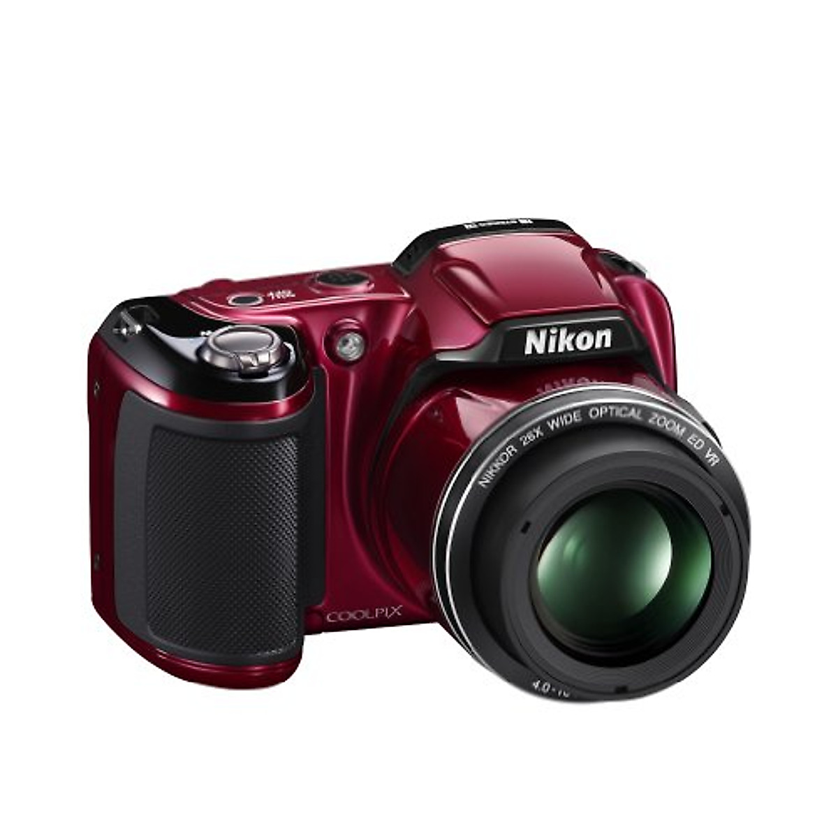 Nikon COOLPIX L810 16.1 MP Digital Camera with 26x Zoom NIKKOR ED Glass Lens and 3-inch LCD (Red) (OLD MODEL)