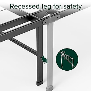 ZINUS SmartBase Heavy Duty Mattress Foundation, 16 Inch Metal Platform Bed Frame, No Box Spring Needed, Sturdy Steel Frame, Underbed Storage, King