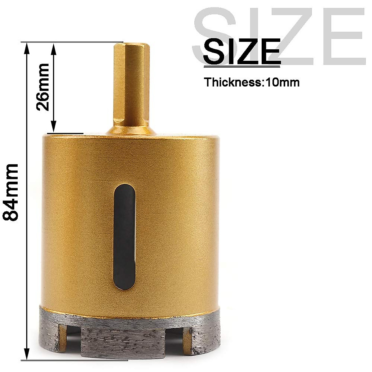 SI FANG 2 inch Diamond Hole Saw Drill Core Bits Cutter Tool Heavy Duty Wet and Dry Use for Brick, Concrete Block, Masonry