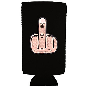 Middle Finger Slim Can Coolie (1, Black)