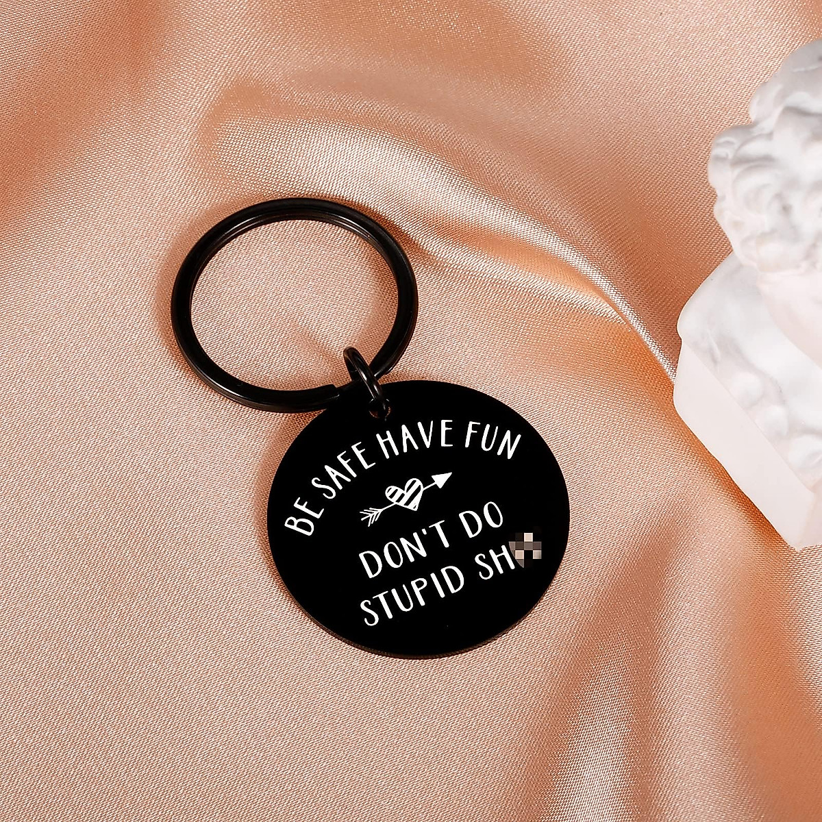 Back to School Supplies for Son Daughter Back to School Gifts for Teens Boys Girls from Mom First Day of School Don’t do Stupid Keychain Stocking Stuffer Valentines Gag Gifts for Him Her Christmas