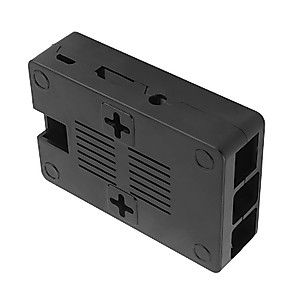 Raspberry Pi Case, 3B/3B+ ABS Shell Enclosure Sturdy Enclosure Box for Raspberry Pi Widely Used for Repair Parts for Man(Black)