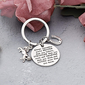 Horse Keychain Always Remember (Remember-HorseKS)