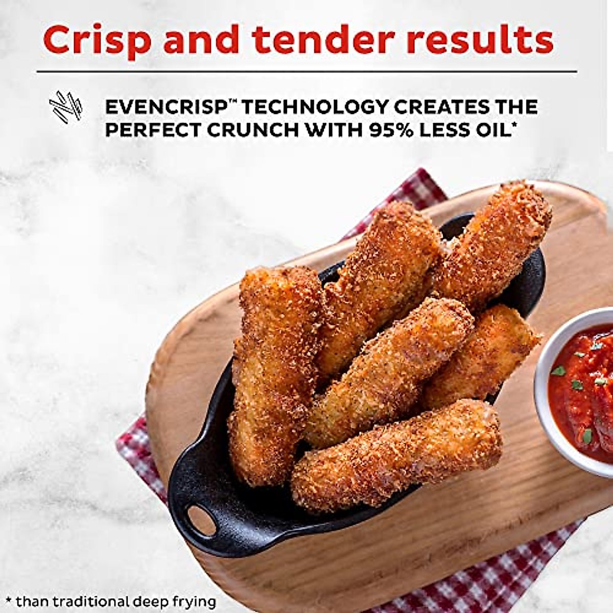 Instant Vortex Plus 10-Quart Air Fryer, From the Makers of Instant Pot, 7-in-10 Functions, with EvenCrisp Technology, App with over 100 Recipes, Stainless Steel