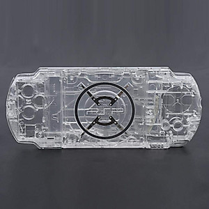 Game Console Shell Replacement Full Housing Console Case Compatible with PSP 3000(Clear)