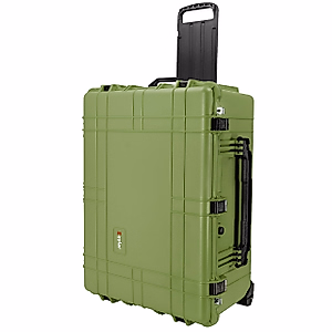 Eylar XXL 31.5" Protective Gear Roller Case Water and Shock Resistant w/Foam (Green)