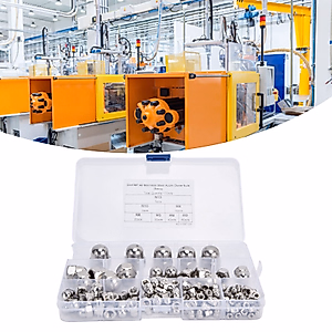 Acorn Cap Nuts, 304 Stainless Steel Acorn Hex Cap Nuts Locknuts for Industrial Machinery