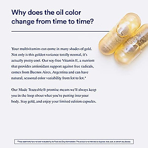 Ritual Prenatal Vitamin: Folate & Choline for Neural Tube Support, Omega-3 DHA for Fetal Brain Development, Iron, Calcium-Helper D3 & K2, Non-GMO, Citrus Essenced, 30 Day Supply, 60 Vegan Capsules