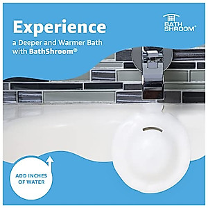 BathShroom Overflow Drain Cover for Fuller Baths, White