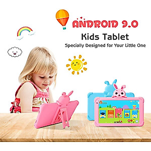 TOPELOTEK Kids Tablet Android Tablet for Kids 7 inch WiFi Toddler Tablet 32GB Quad Core Kids Tablets Support Bluetooth Camera Support Netflix YouTube Parental Control 4000mAh Boys Girls (Pink)