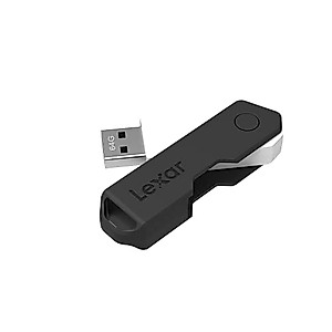 Lexar JumpDrive TwistTurn2 64GB USB 2.0 Flash Drive, Black (LJDTT2-64GABNABK)