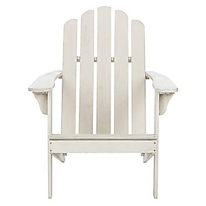 SAFAVIEH Outdoor Topher White Classic Adirondack Chair