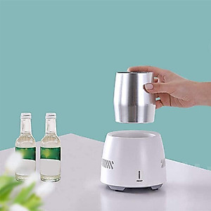 MXJCC Portable Mini Refrigerator Electric Summer Drink Cooler Kettle Drink Instant Quick Cooling Cup Home Office Cold Drink Machine Small Appliance Kettle (Color : Black)