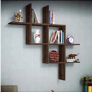 Wall Hanging Shelf,Wooden Rack,Wall Stand for Living Room,Hanging Book Shelf for Home,Wall Rack Shelf,Book Holder,Wall Decor for Living Room|Home Decor Items