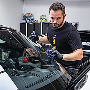 GYEON Quartz Q² View - Ceramic Coating for Glass - Increased Visibility - Extremely Hydrophobic - Ultra Hard 9H sio2 Ceramic Car Coating - Self Cleaning Repels Water and Contaminants - Ceramic Shine